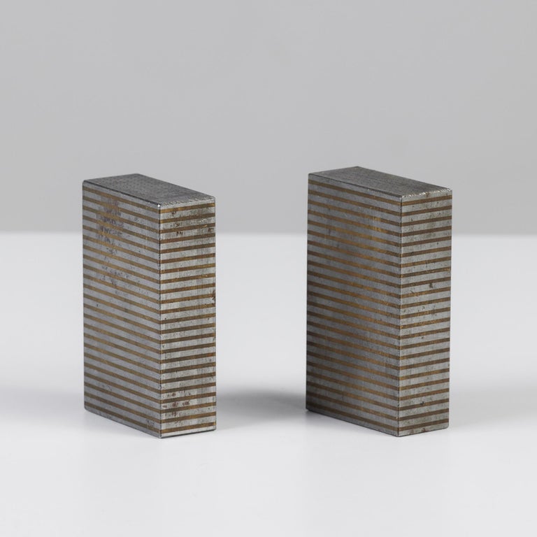 Industrial Metal Machine Block with Pin Hole Detail For Sale at 1stDibs