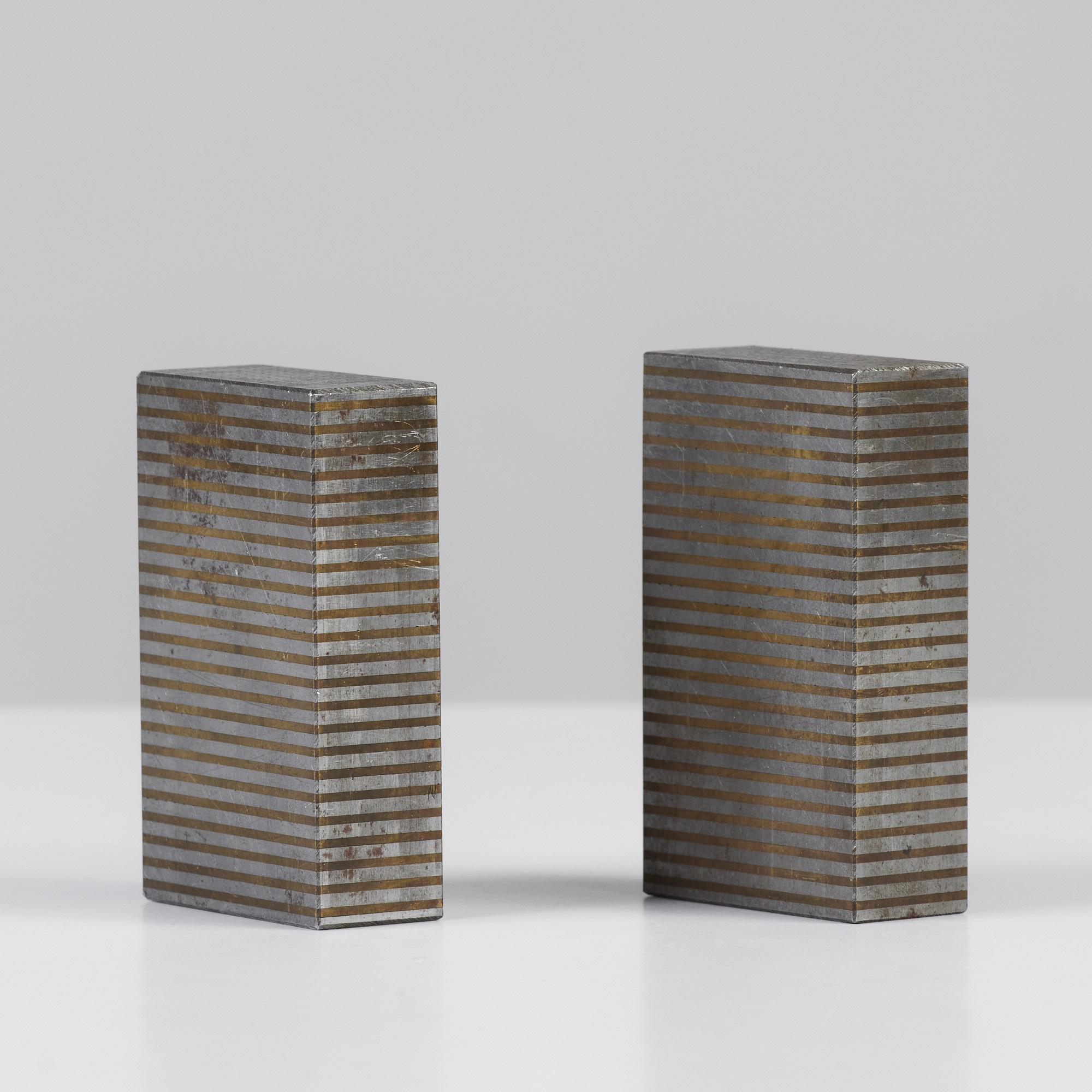 Industrial Metal Machine Block with Pin Hole Detail at 1stDibs