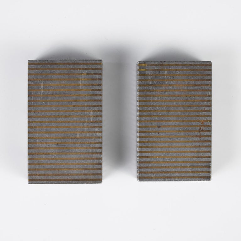 Industrial Metal Machine Block with Pin Hole Detail For Sale at 1stDibs