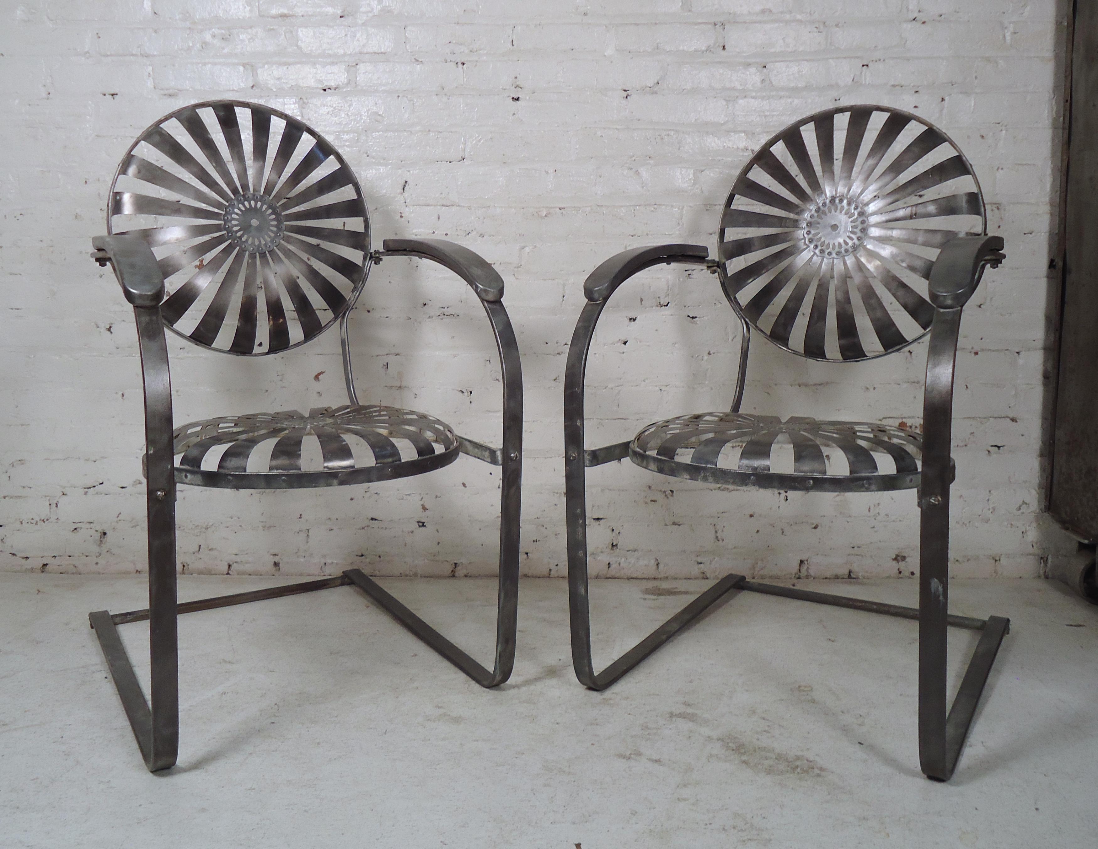 Industrial Metal Spring Chairs at 1stDibs | industrial metal chairs