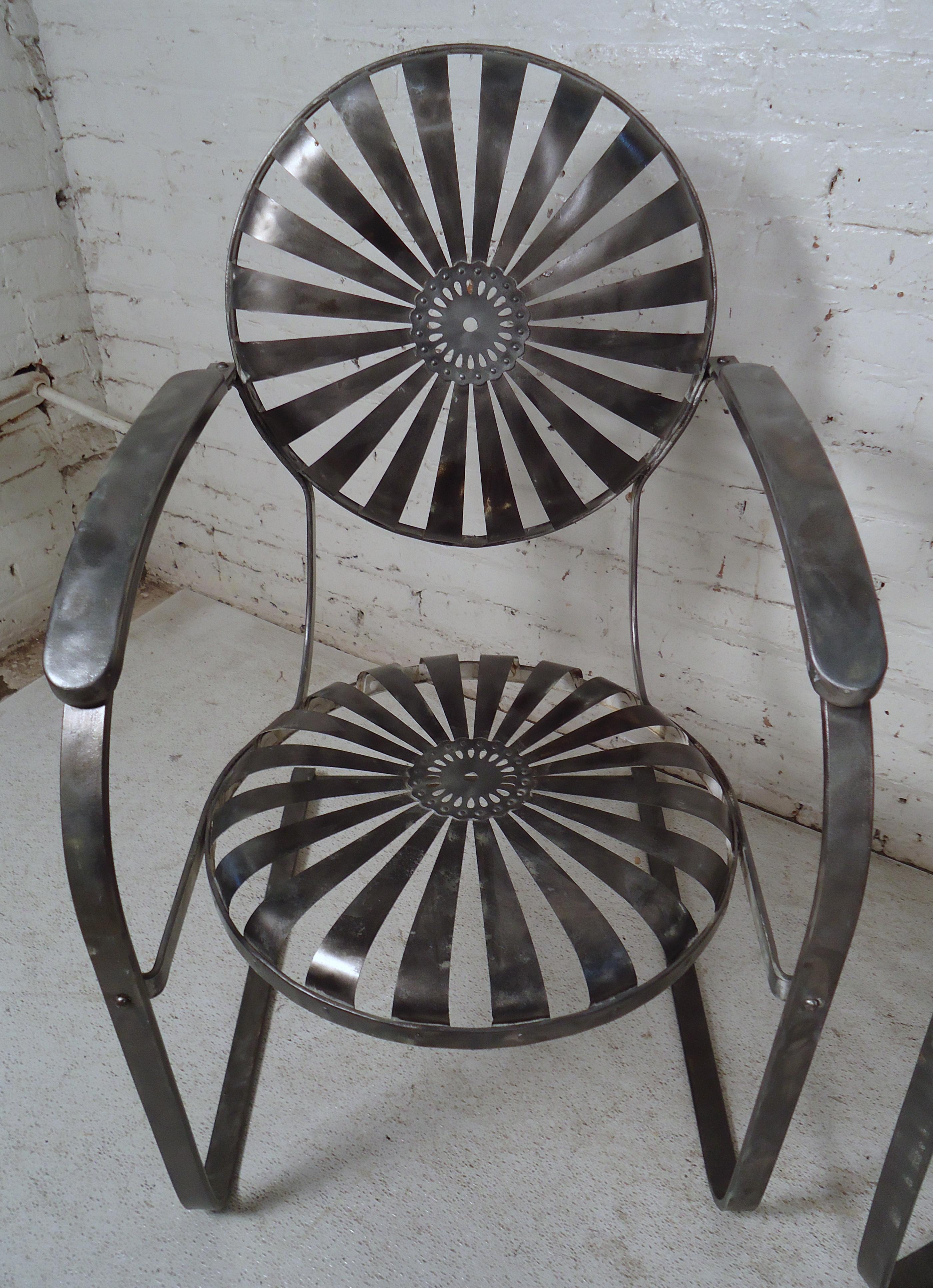 Industrial Metal Spring Chairs at 1stDibs | industrial metal chairs
