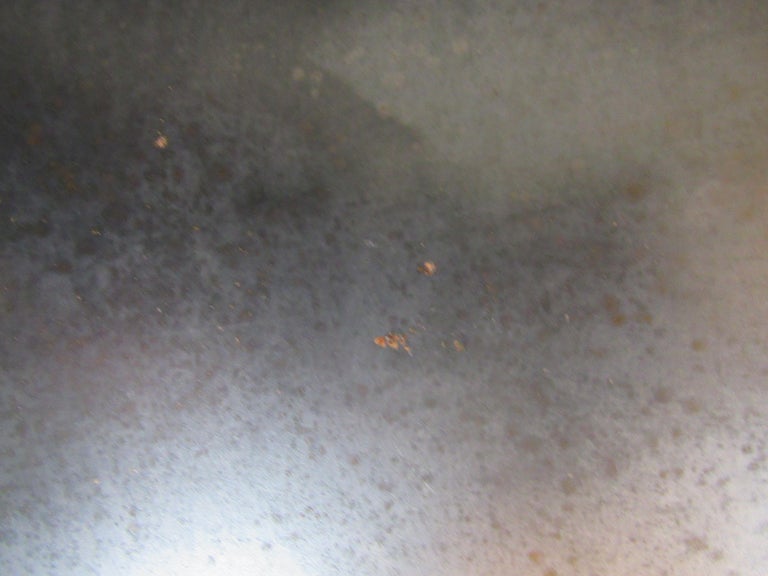 Industrial Metal Waterfall Coffee Table For Sale at 1stDibs