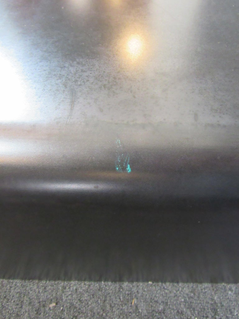 Industrial Metal Waterfall Coffee Table For Sale at 1stDibs