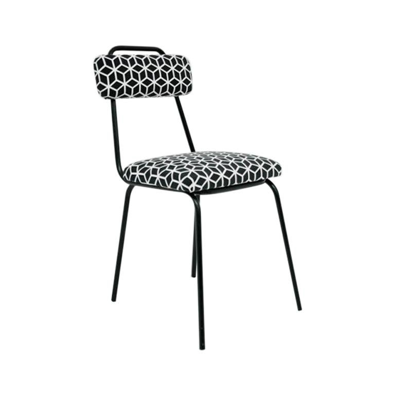 Industrial Mid-Century Modern Metal Chair For Sale at 1stDibs