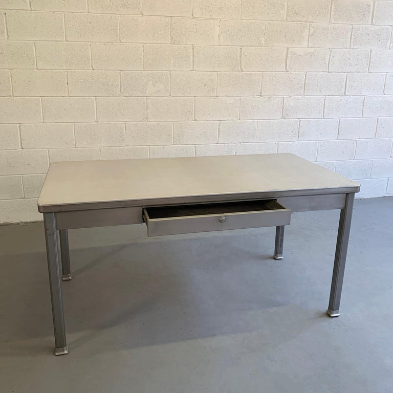 Industrial Midcentury Police Station Desk by General Fire Proofing ...