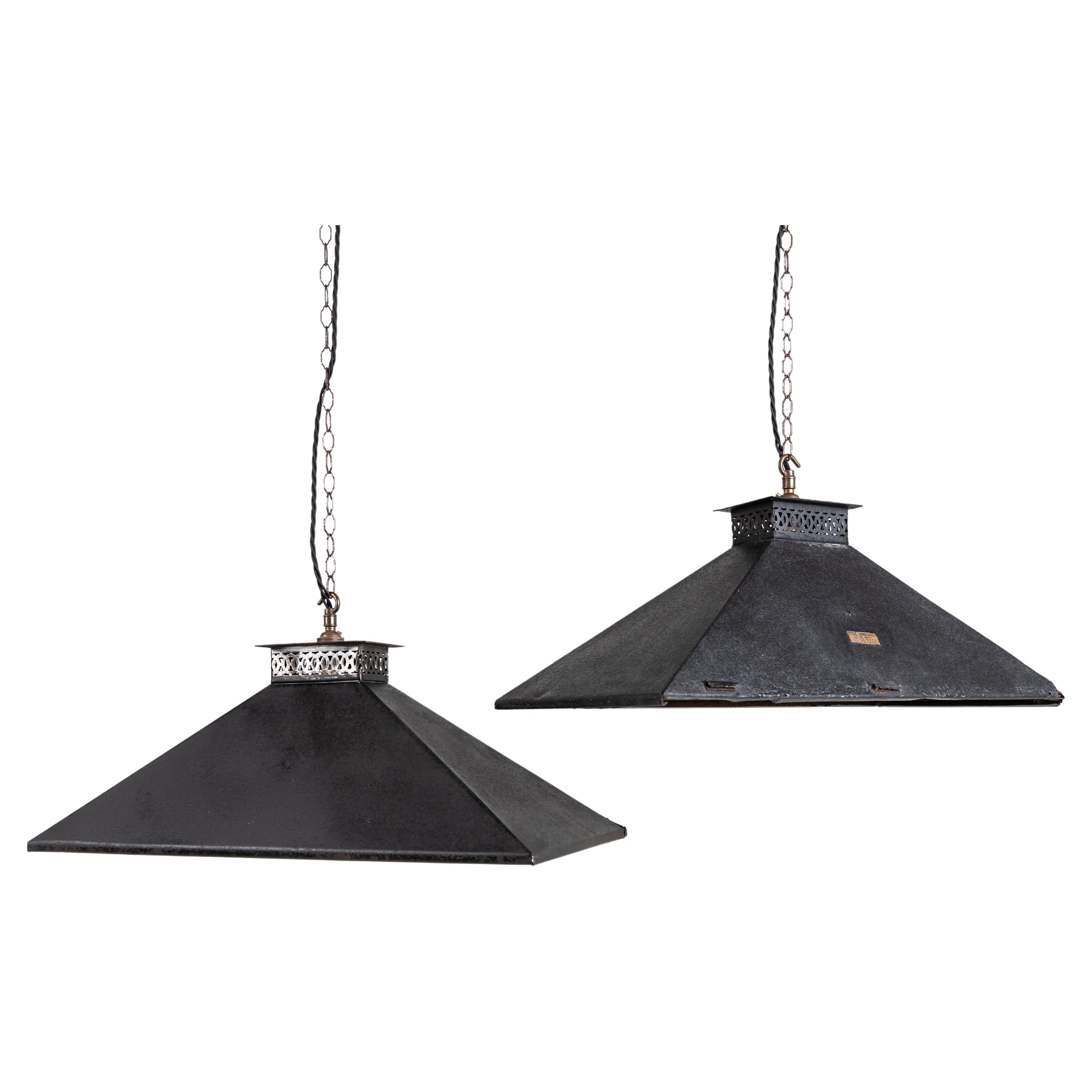 Set of 30 General Electric Industrial Pendants, circa 1940s For Sale at ...