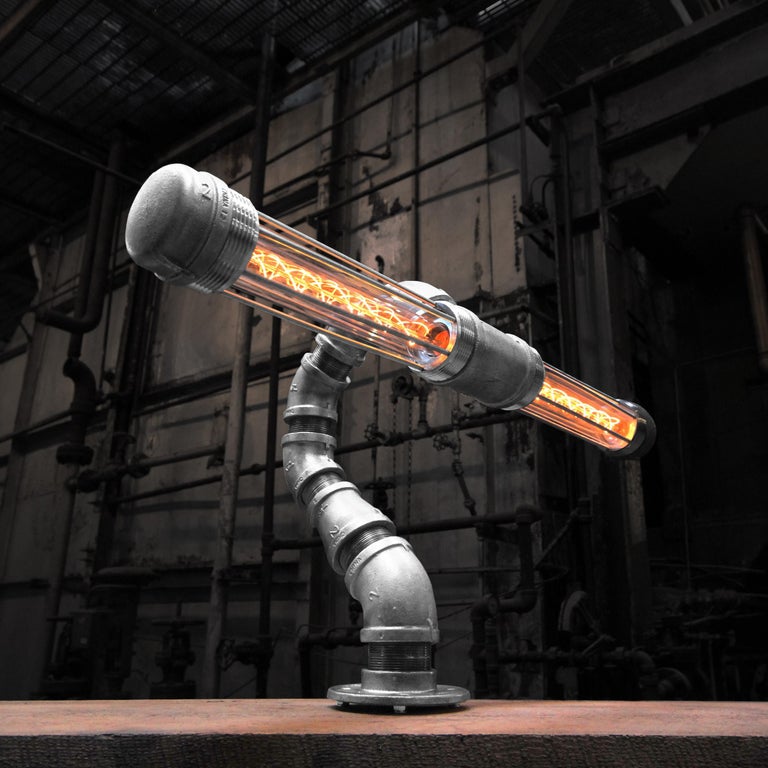 Modern Industrial Table Lamp - Industrial Light - Industrial Decor For ...