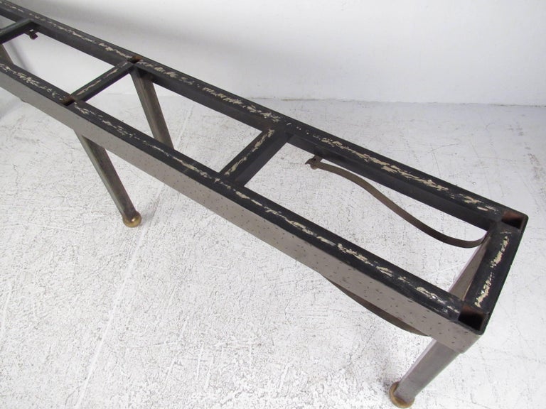 Industrial Modern Slate-Top Steel Console Table For Sale at 1stDibs ...