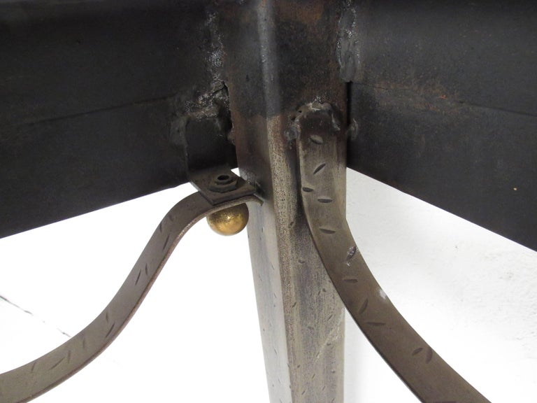 Industrial Modern Slate-Top Steel Console Table For Sale at 1stDibs ...