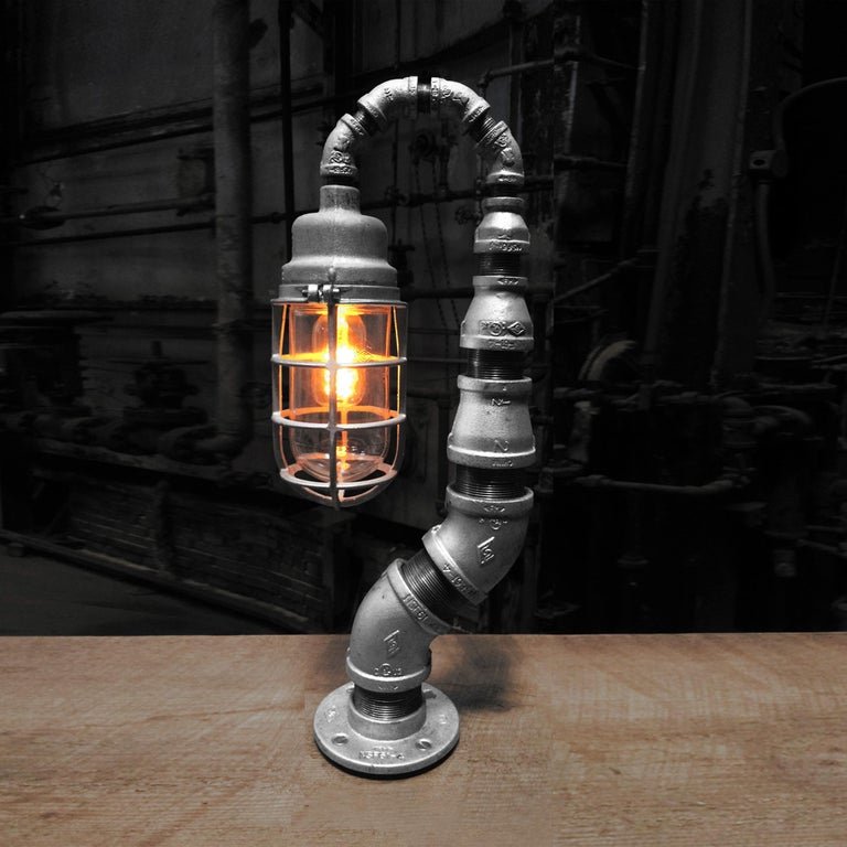 Modern Industrial Table Lamp - Industrial Decor - Crouse Hinds ...