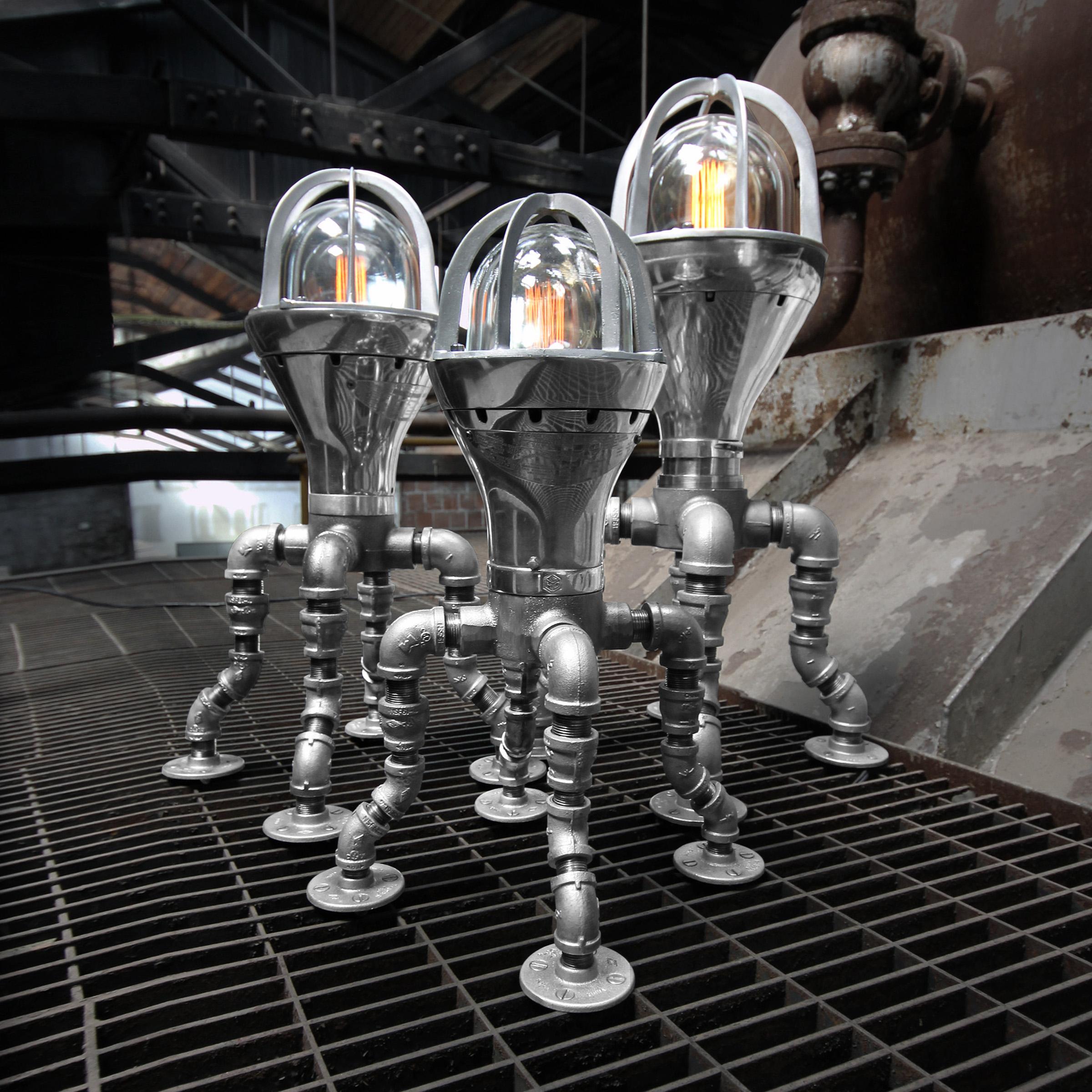 Modern Industrial Lamp Set - Industrial Decor - Crouse Hinds Industrial ...