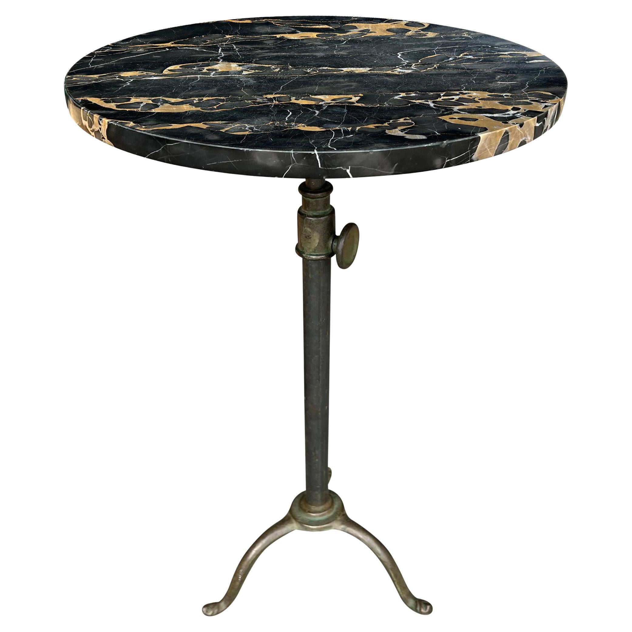 Industrial Light Table With Adjustable Top at 1stDibs