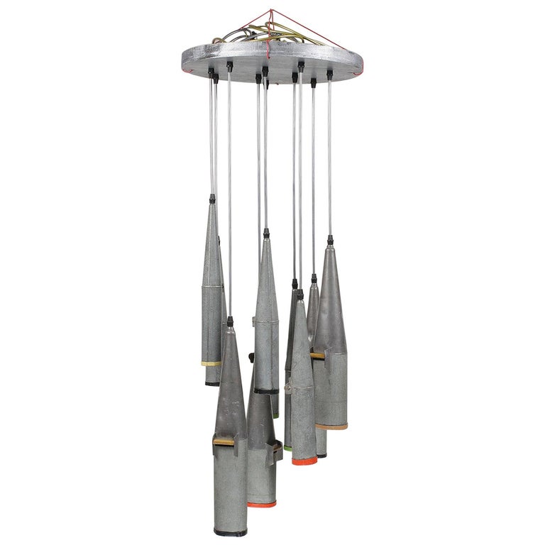 Industrial Organ Pipes Ceiling Pendant Light, 20th Century For Sale at ...