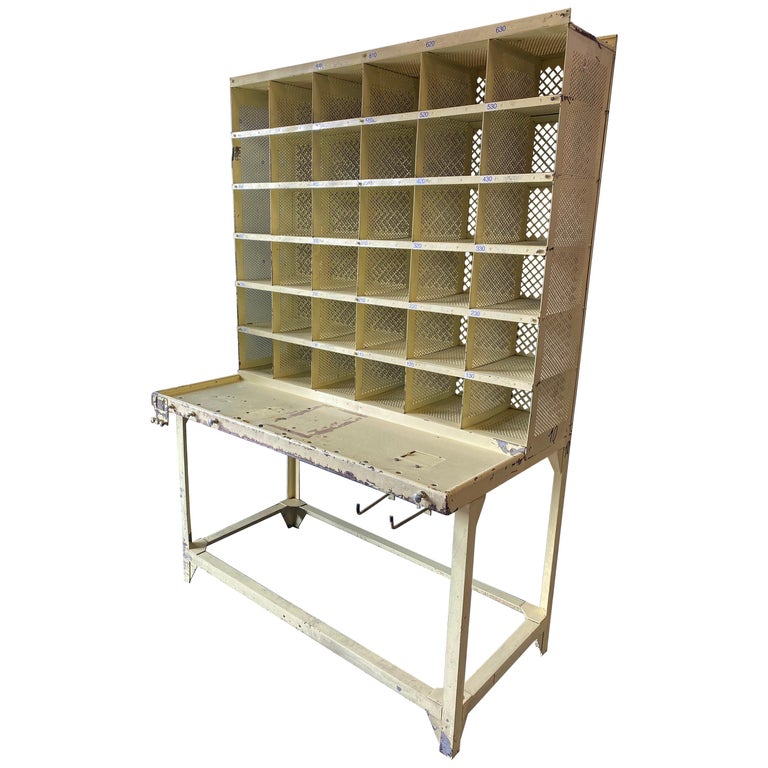 Industrial Postman Shelf, France, 1950s at 1stDibs