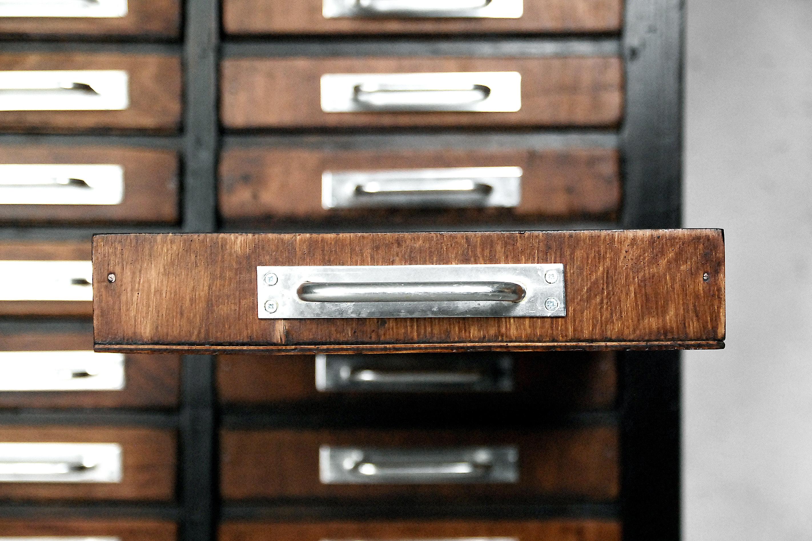Industrial Printer's Cabinet with Multiple Drawers, 1920s at 1stDibs ...