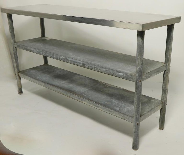 Industrial Restaurant Kitchen Work Table at 1stDibs