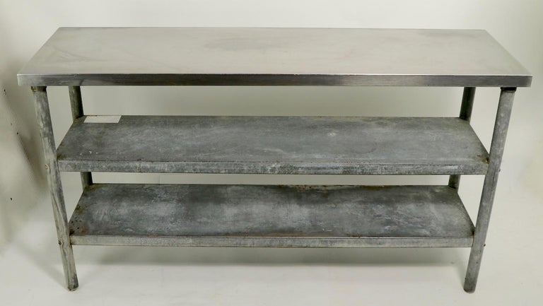 Industrial Restaurant Kitchen Work Table at 1stDibs