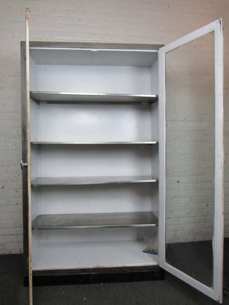 Industrial Restored Factory Cabinet at 1stDibs