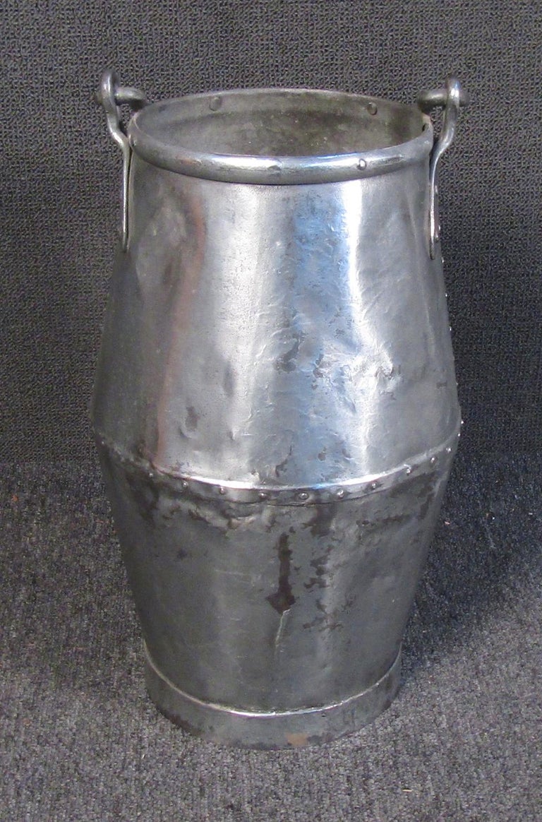 Industrial Riveted Hanging Metal Well Bucket For Sale at 1stDibs | well ...