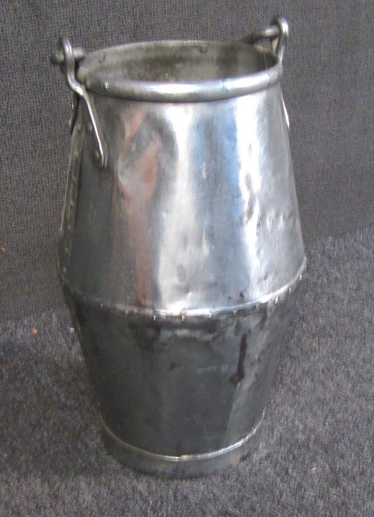 Industrial Riveted Hanging Metal Well Bucket For Sale at 1stDibs | well ...