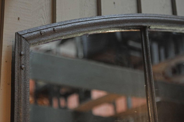 Industrial Riveted Iron Factory 1920s Windows Mirror at 1stDibs