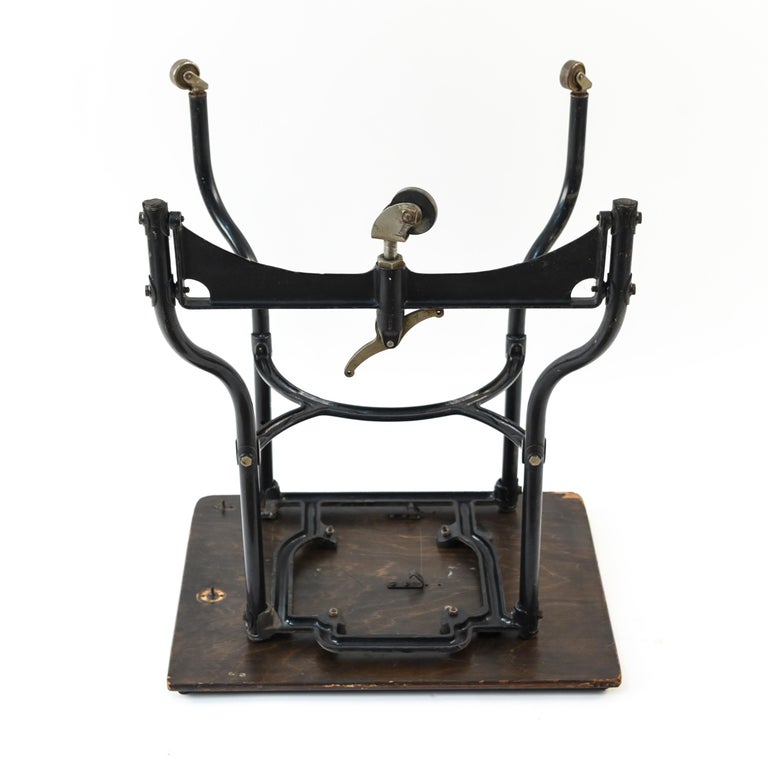 Industrial Rolling Typewriter Stand or Side Table at 1stDibs