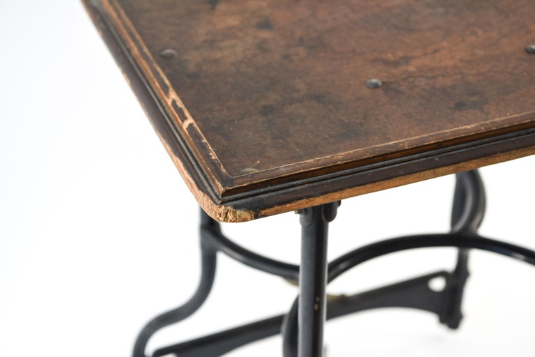 Industrial Rolling Typewriter Stand or Side Table at 1stDibs