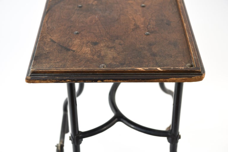 Industrial Rolling Typewriter Stand or Side Table at 1stDibs