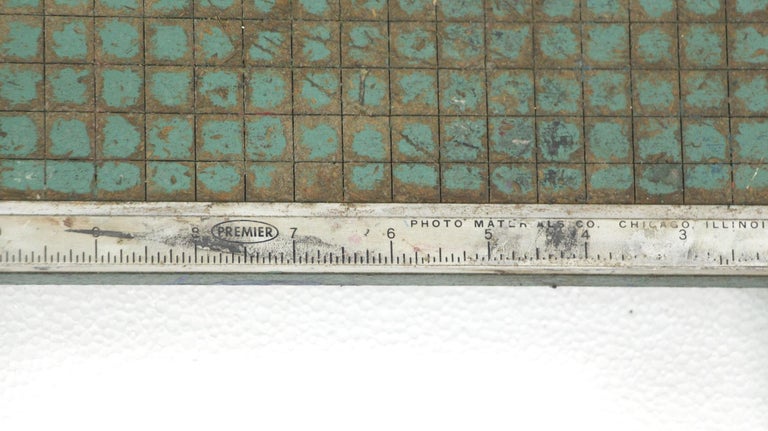 Industrial School Large Scale Green Office Paper Cutter For Sale at 1stDibs