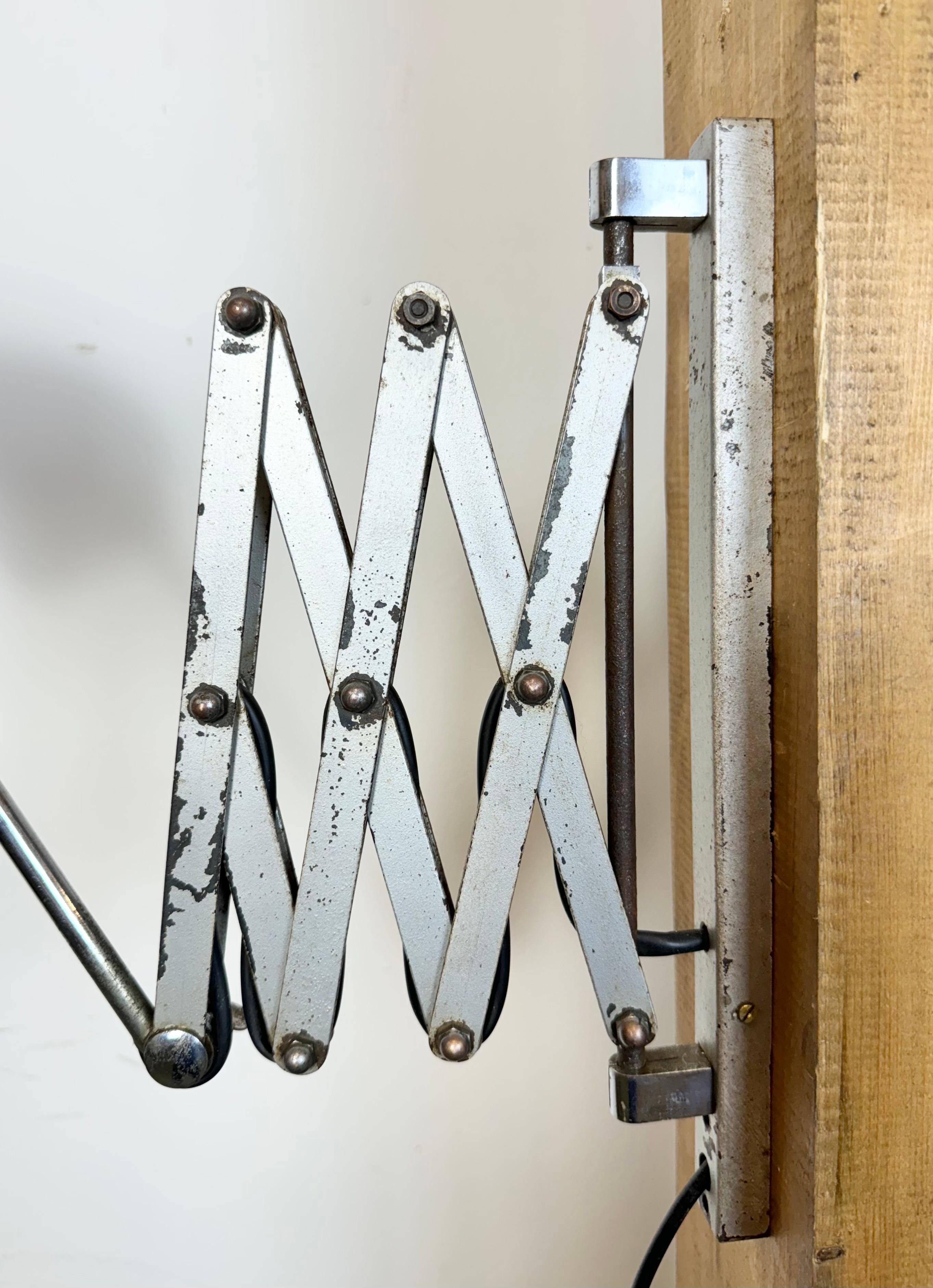 Industrial Scissor Wall Lamp, 1950s For Sale at 1stDibs