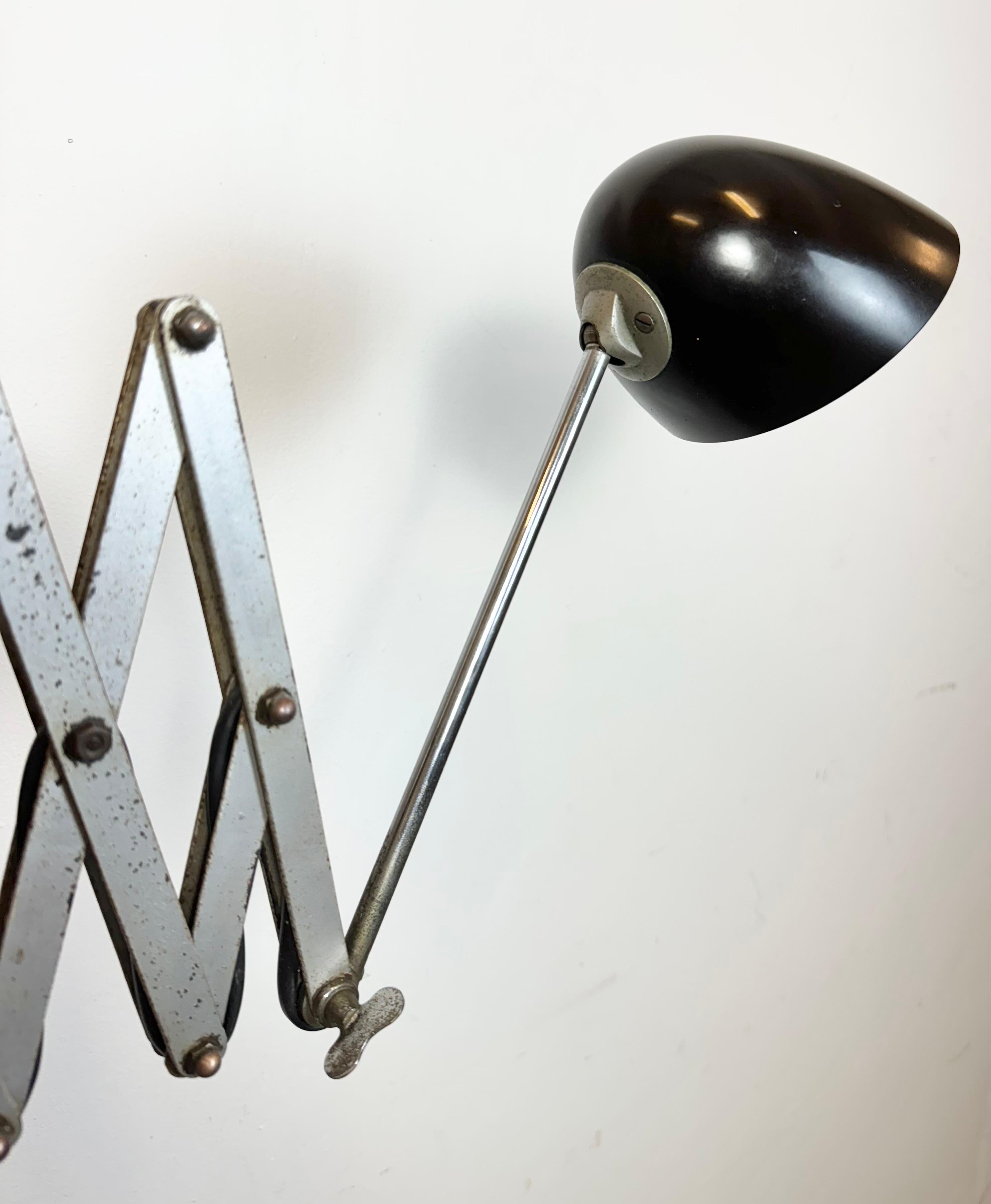 Industrial Scissor Wall Lamp, 1950s For Sale at 1stDibs