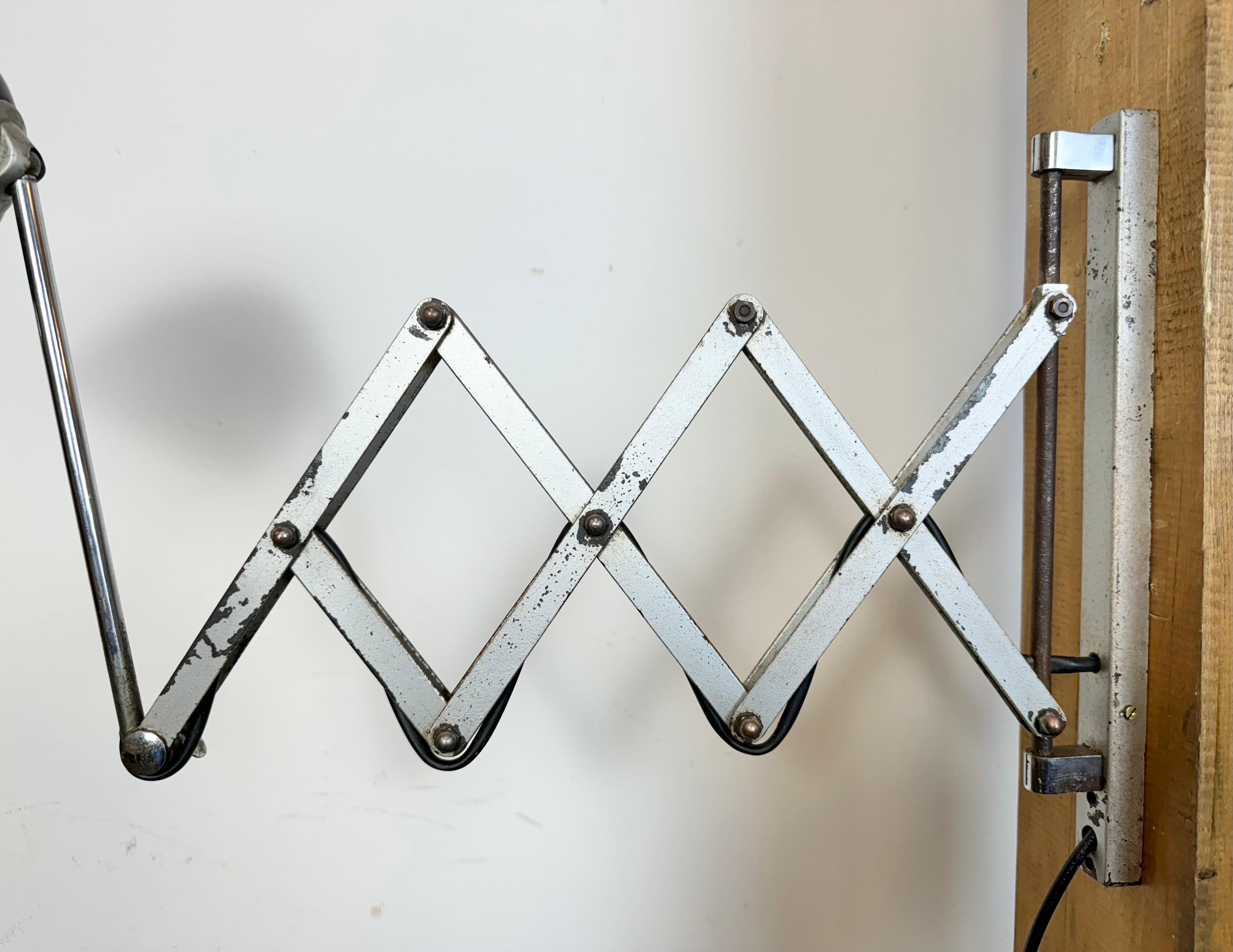 Industrial Scissor Wall Lamp, 1950s For Sale at 1stDibs