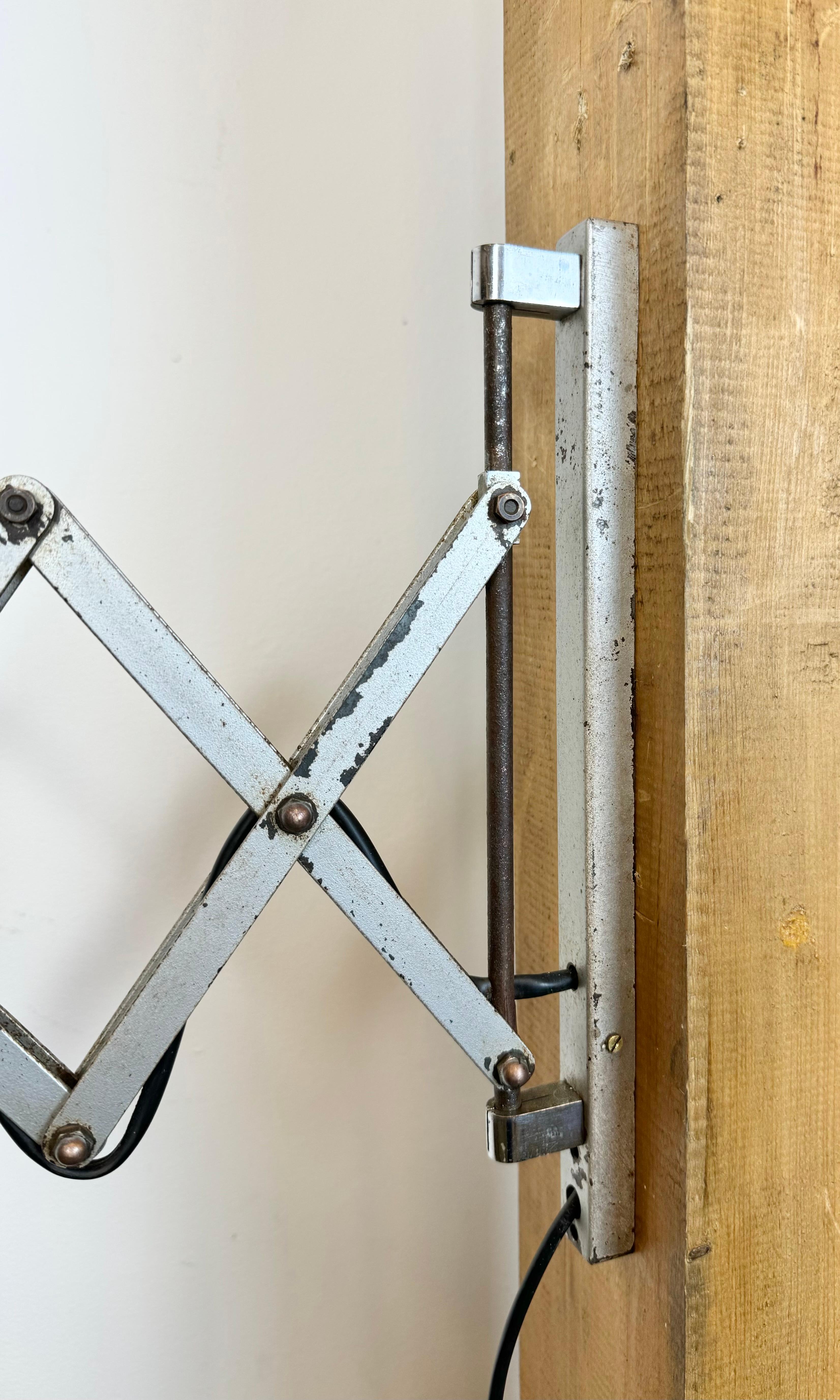 Industrial Scissor Wall Lamp, 1950s For Sale at 1stDibs