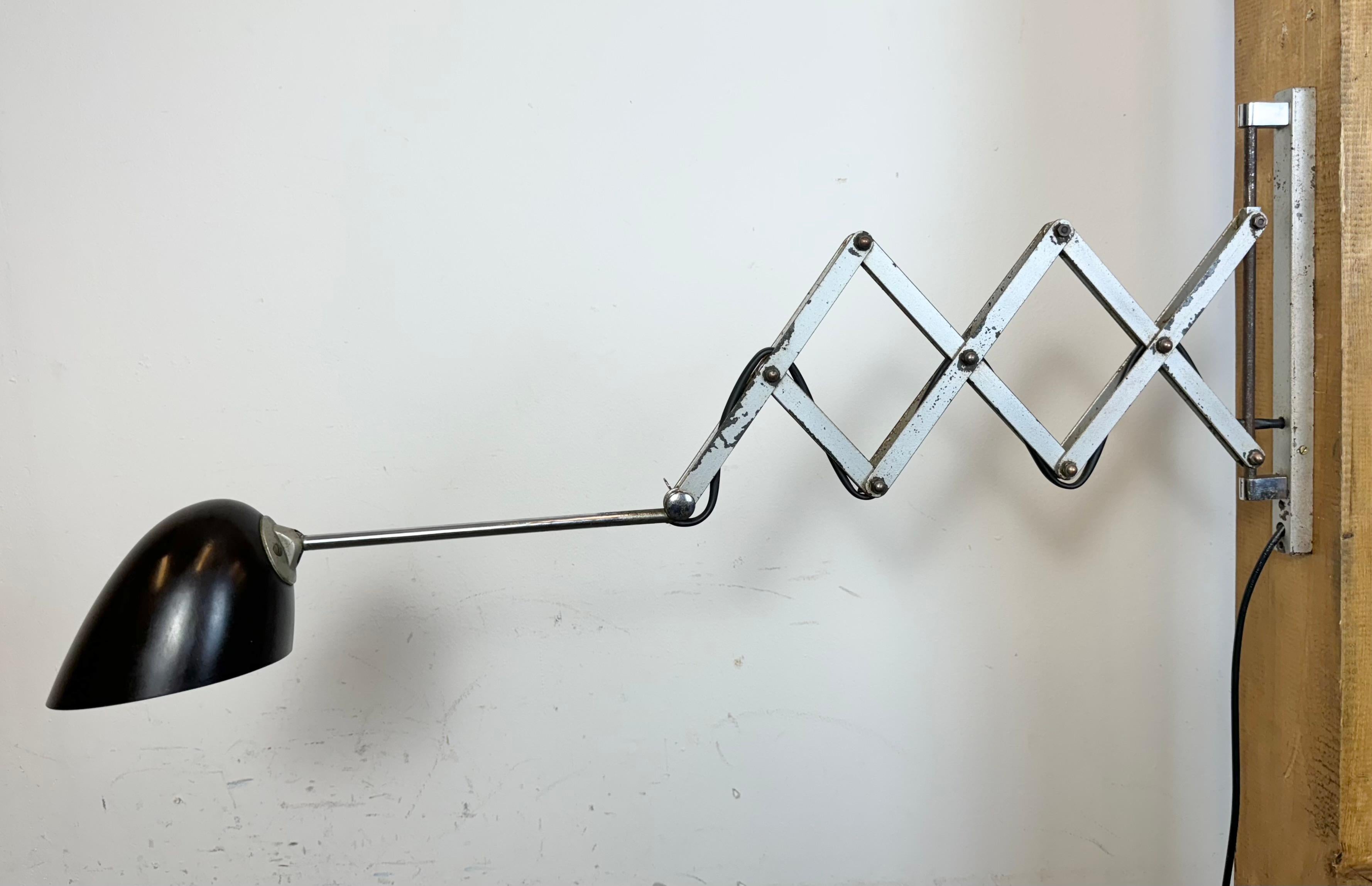 Industrial Scissor Wall Lamp, 1950s For Sale at 1stDibs