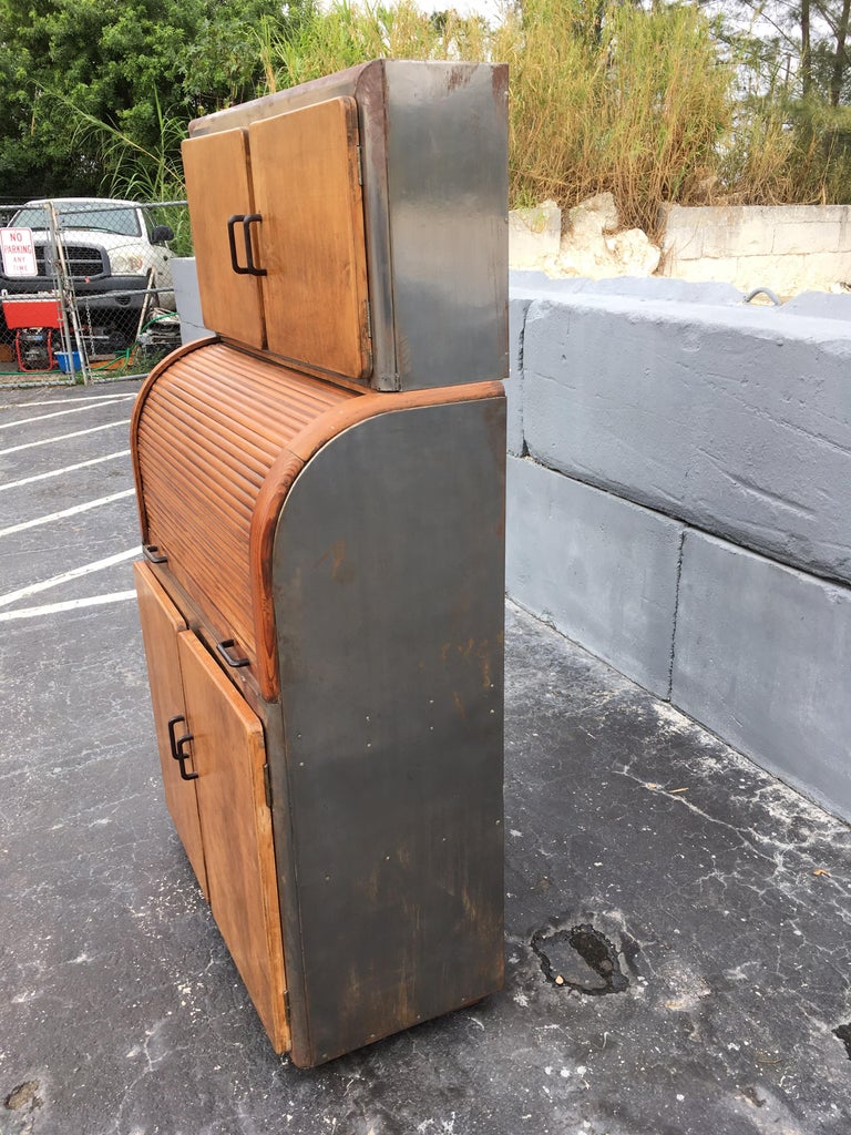 Industrial Secretary Cabinet Art Deco Kitchen For Sale at 1stDibs ...