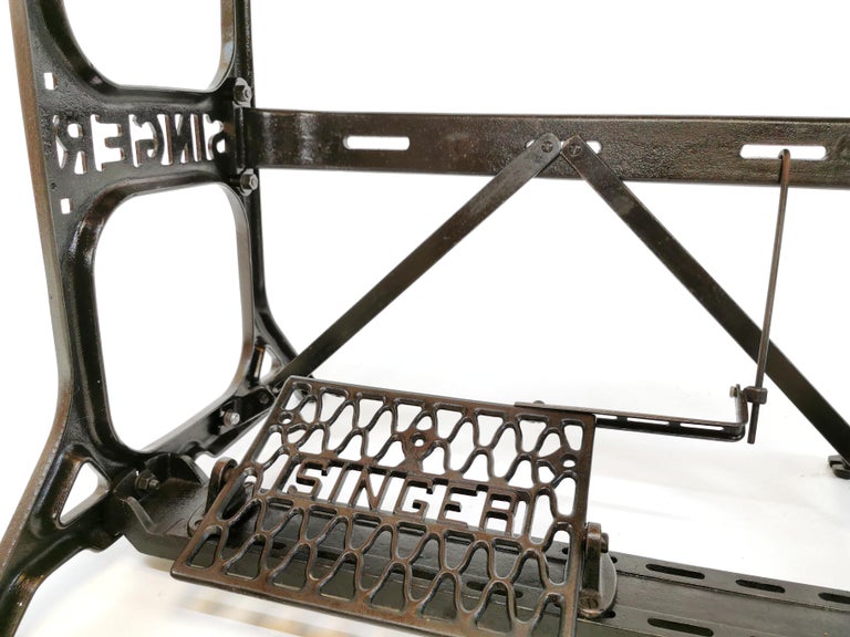 Industrial Singer Engineers Machinists Desk Table Bench Vintage ...