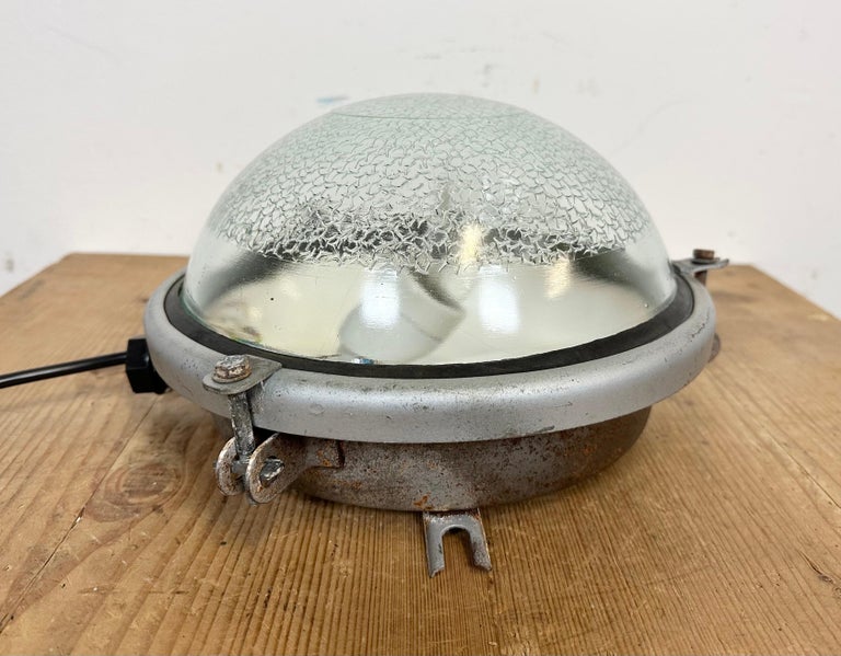Industrial Soviet Wall or Ceiling Light, 1970s For Sale at 1stDibs