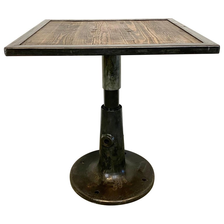 Industrial Square Coffee Table, 1960s For Sale at 1stDibs