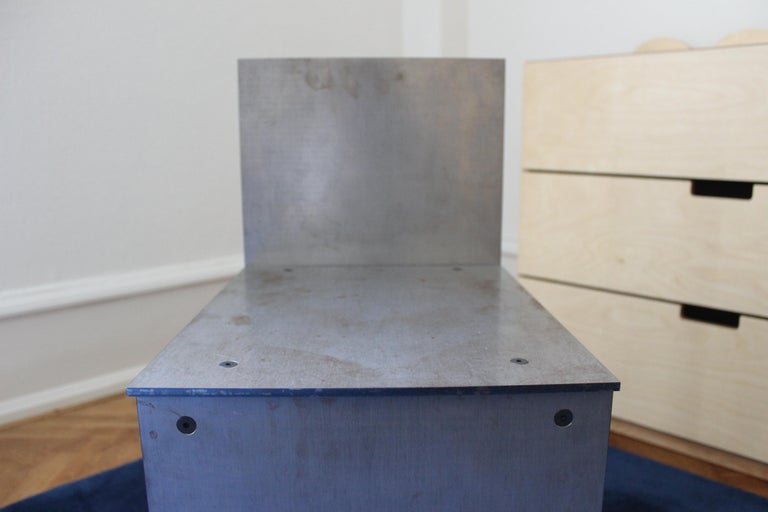 Industrial Steel and Wengé Wood Chair by Frederik Fialin For Sale at ...