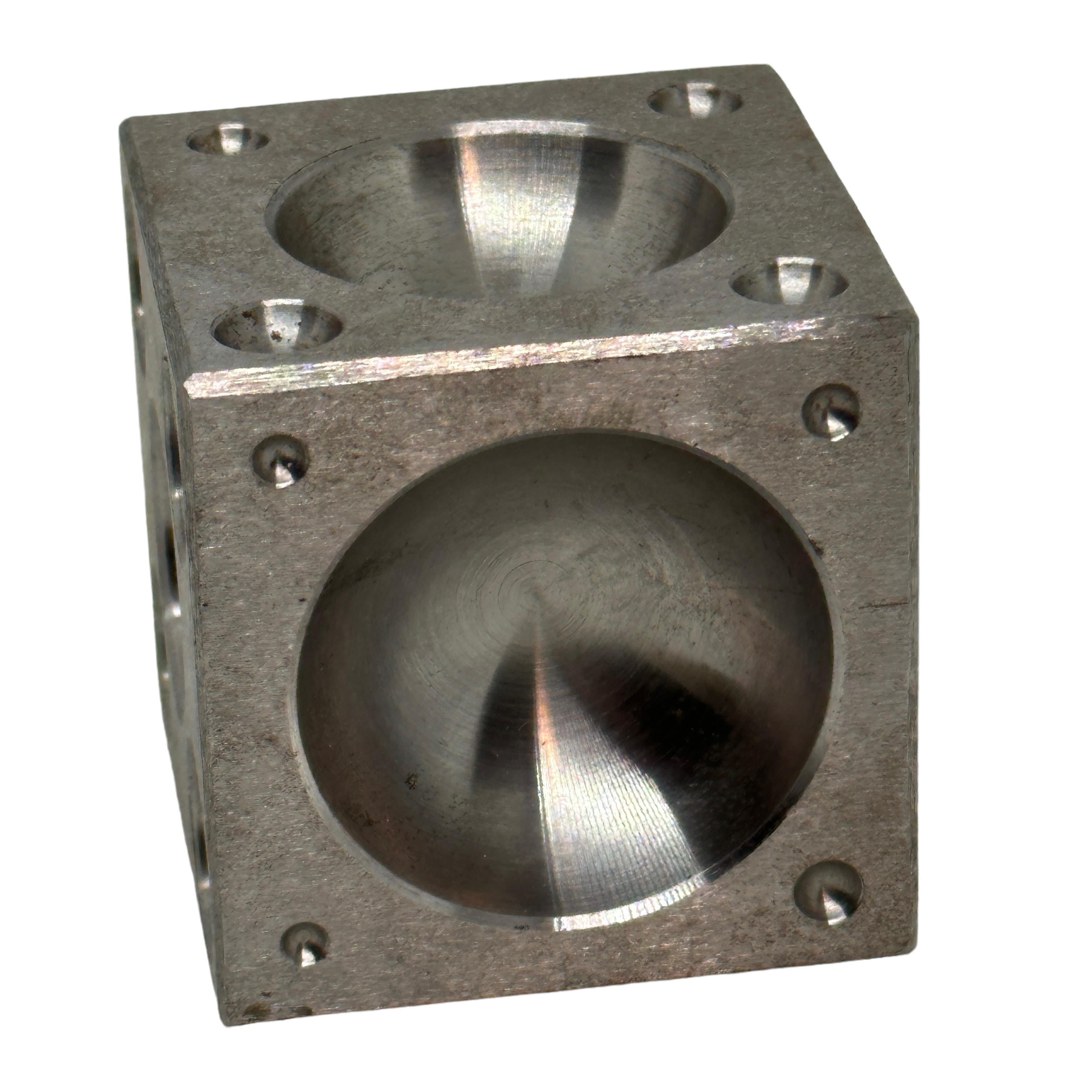 Industrial Steel Cube Scale Design Model Desk Sculpture Paperweight ...