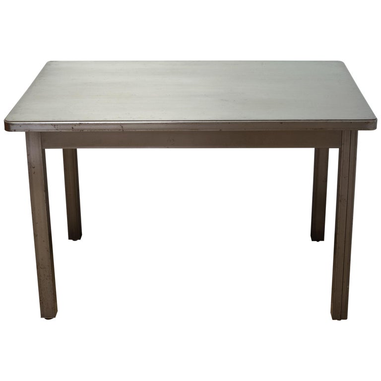 Industrial Steel Desk/Table, circa 1986 For Sale at 1stDibs