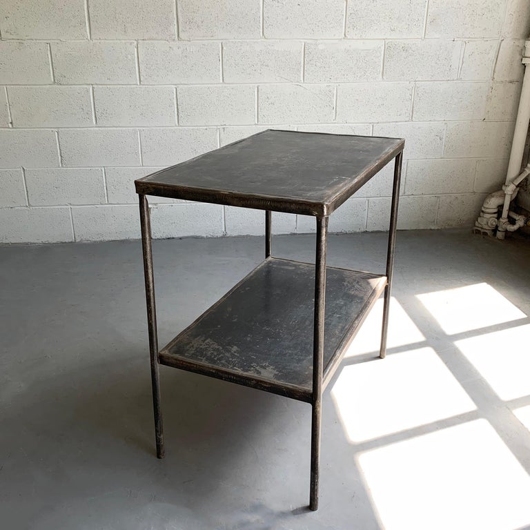 Industrial Steel Hospital Prep Table at 1stDibs