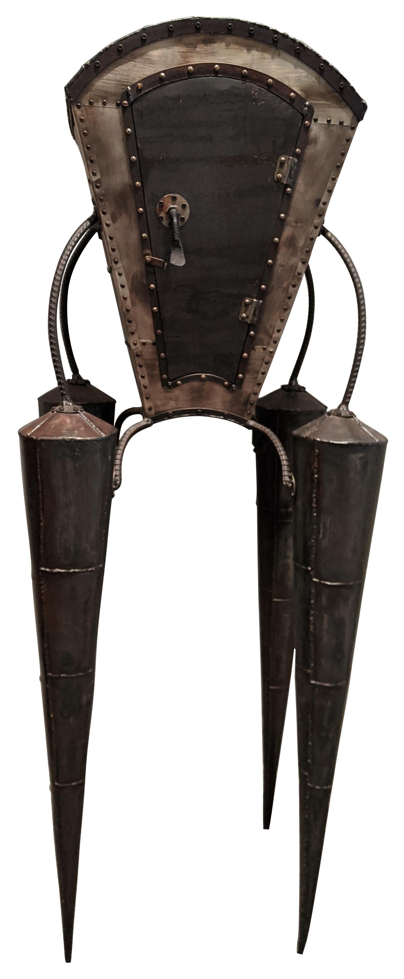 Industrial Steel Metal Steampunk Storage Cabinet Rustic Bar Liquor Case ...