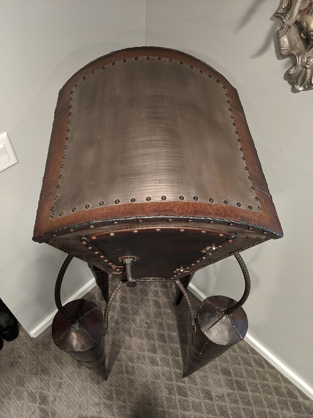 Industrial Steel Metal Steampunk Storage Cabinet Rustic Bar Liquor Case ...