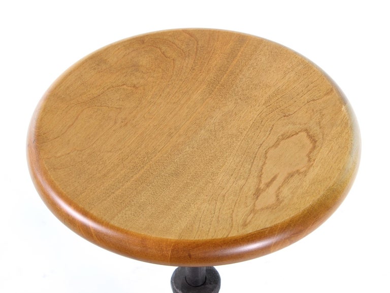 Industrial Stool Antique New Britain Machine Co. Connecticut Backless ...