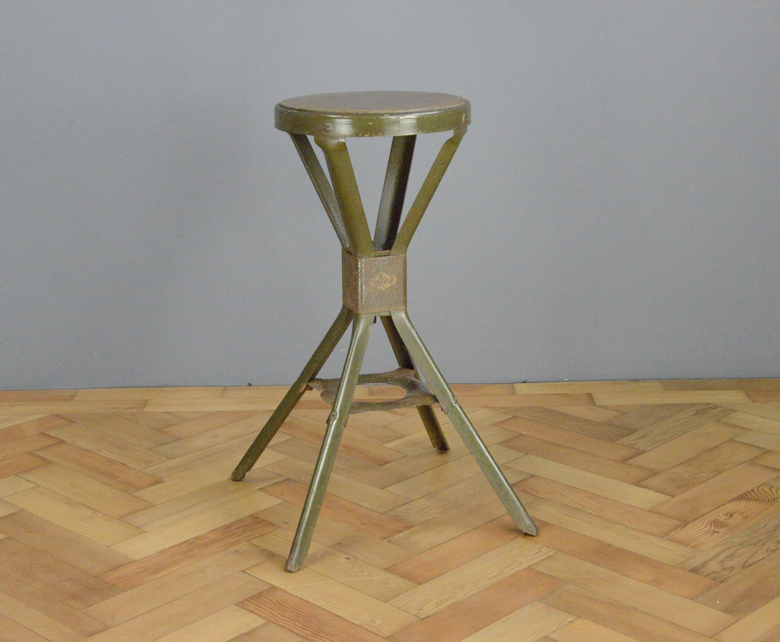 Industrial Stool by Evertaut, circa 1940s at 1stDibs | evertaut stool ...