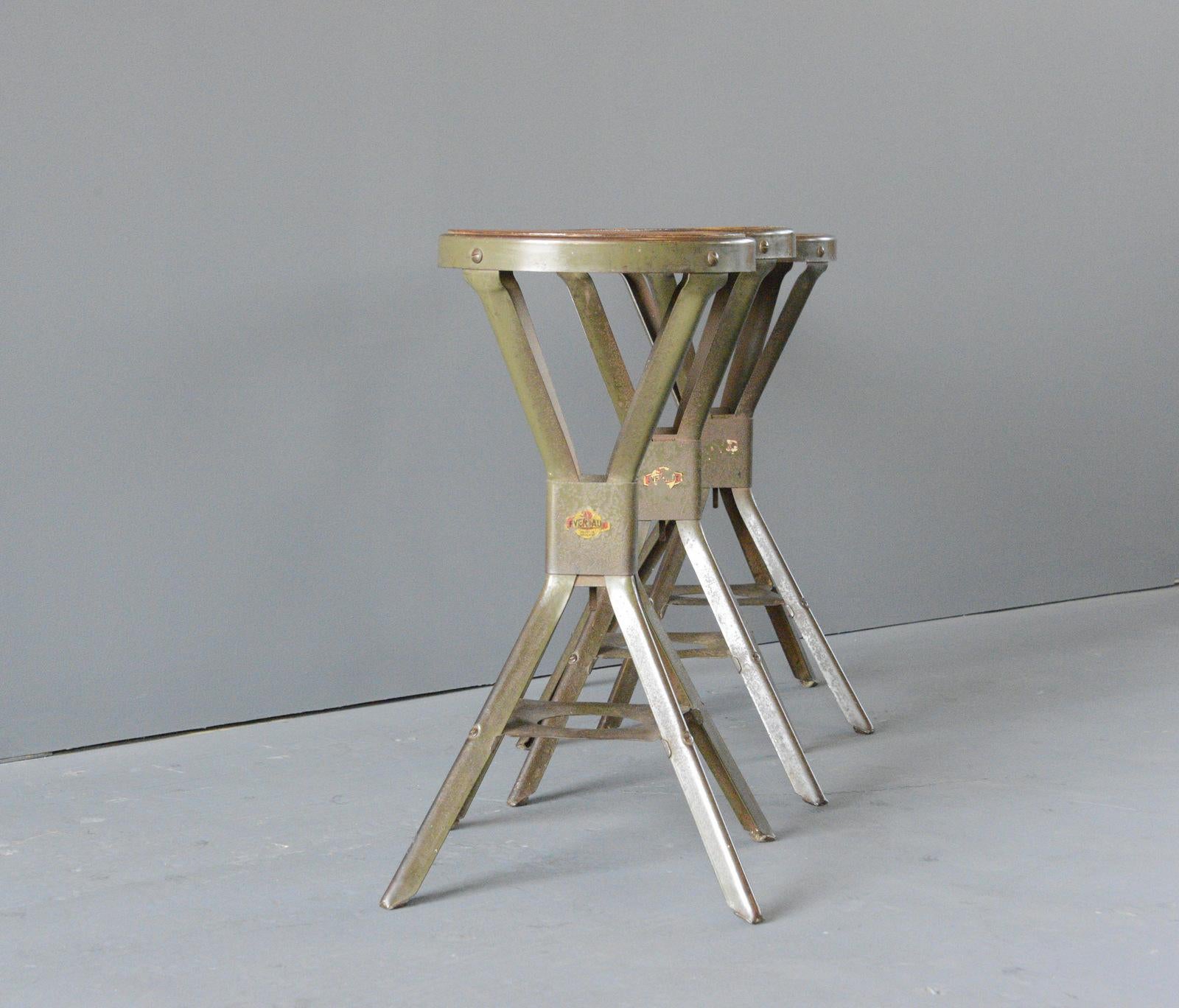 Industrial Stools By Evertaut Circa 1940s For Sale at 1stDibs
