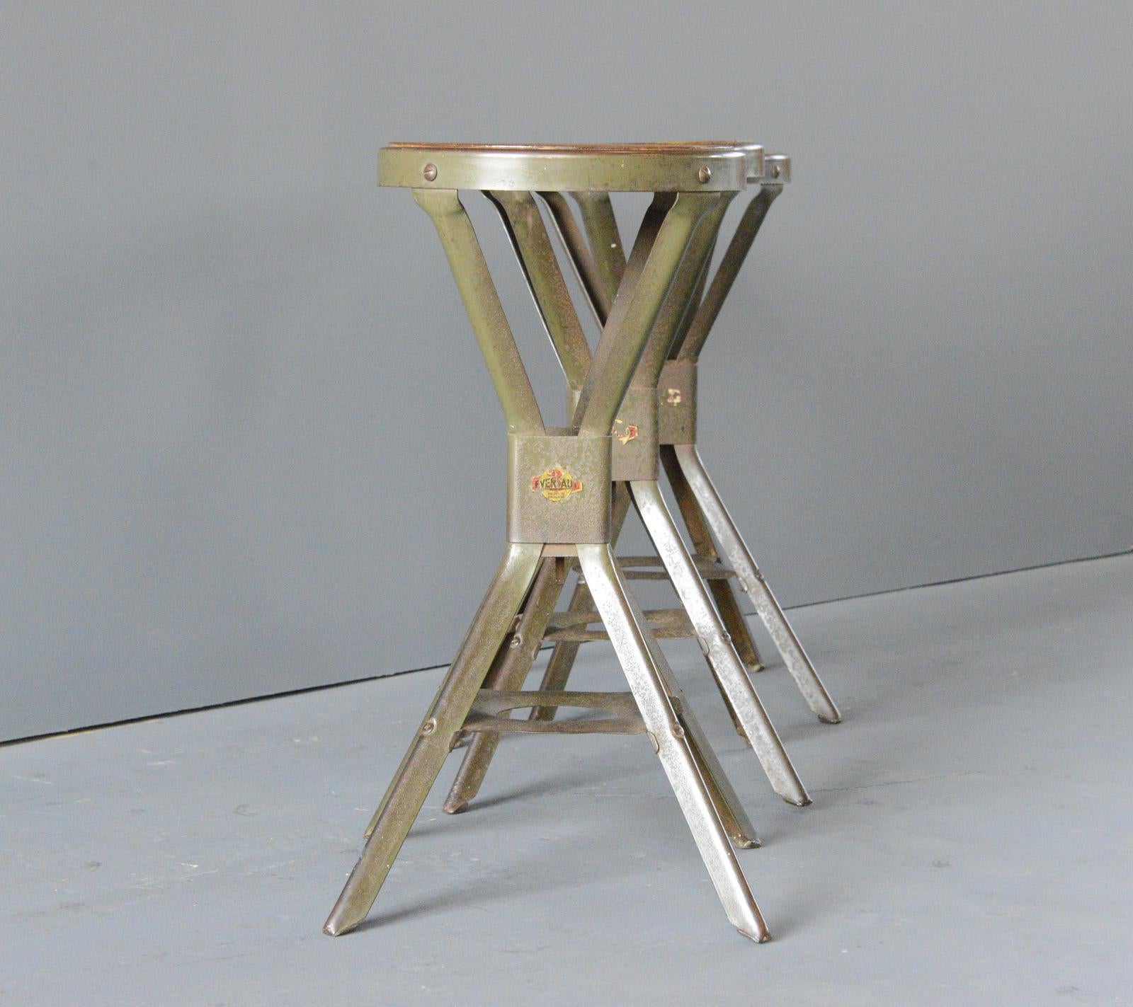 Industrial Stools By Evertaut Circa 1940s For Sale at 1stDibs