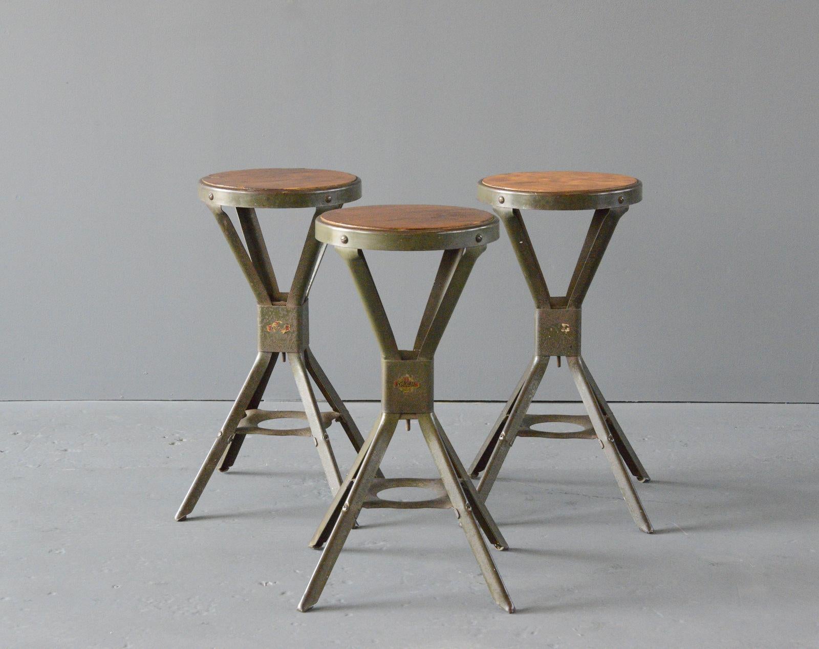 Industrial Stools By Evertaut Circa 1940s For Sale at 1stDibs