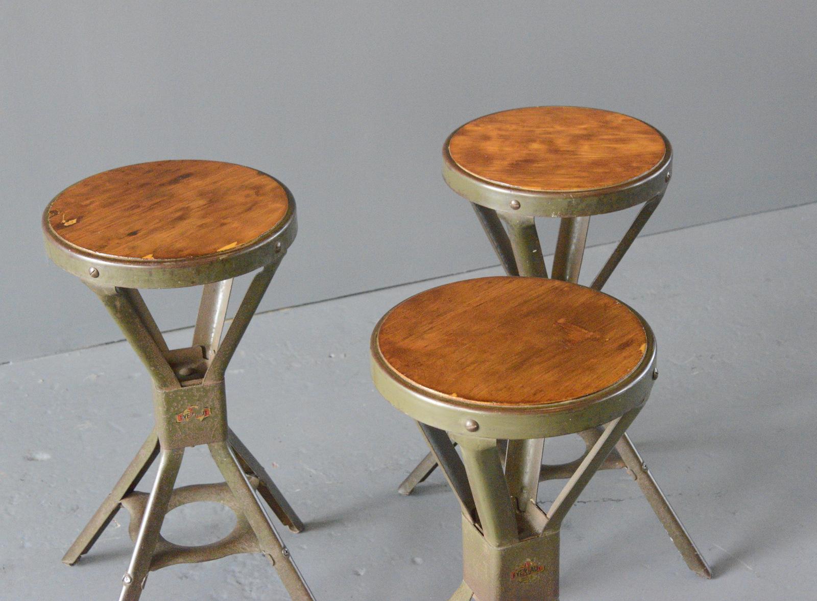 Industrial Stools By Evertaut Circa 1940s For Sale at 1stDibs